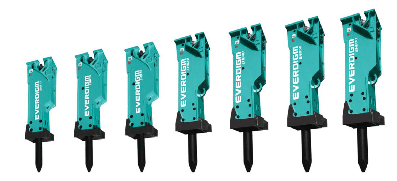 Everdigm Attachments - Breakers, Hammers - Develon